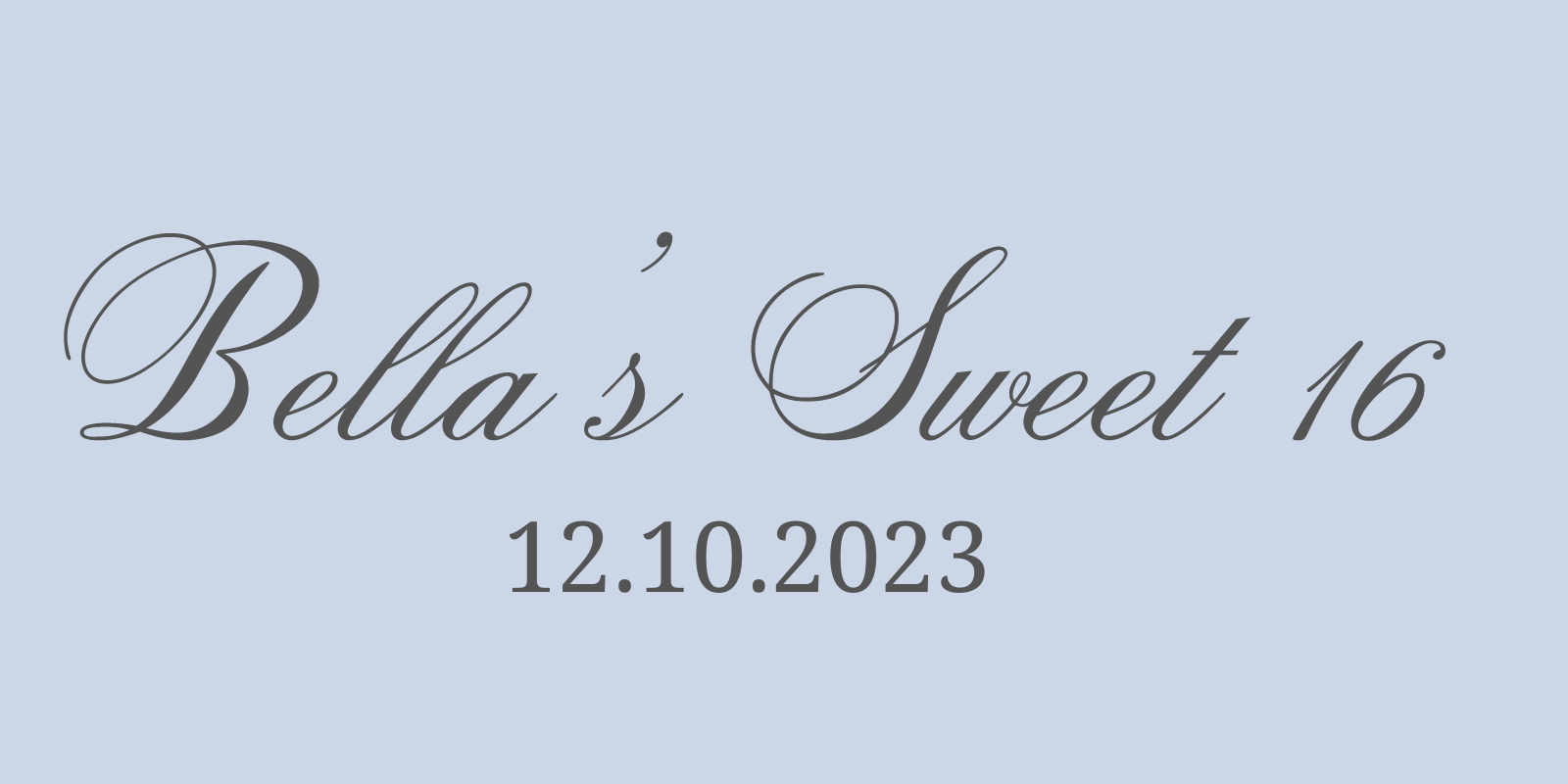 Bella's Sweet 16